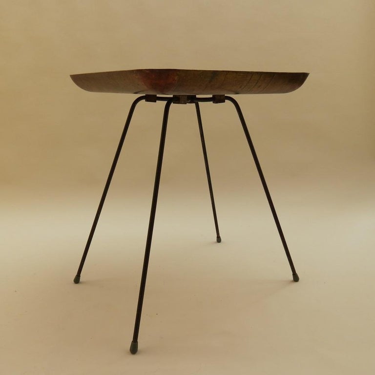 1950s Handmade Copper Plant Table Aubock Style For Sale at 1stDibs