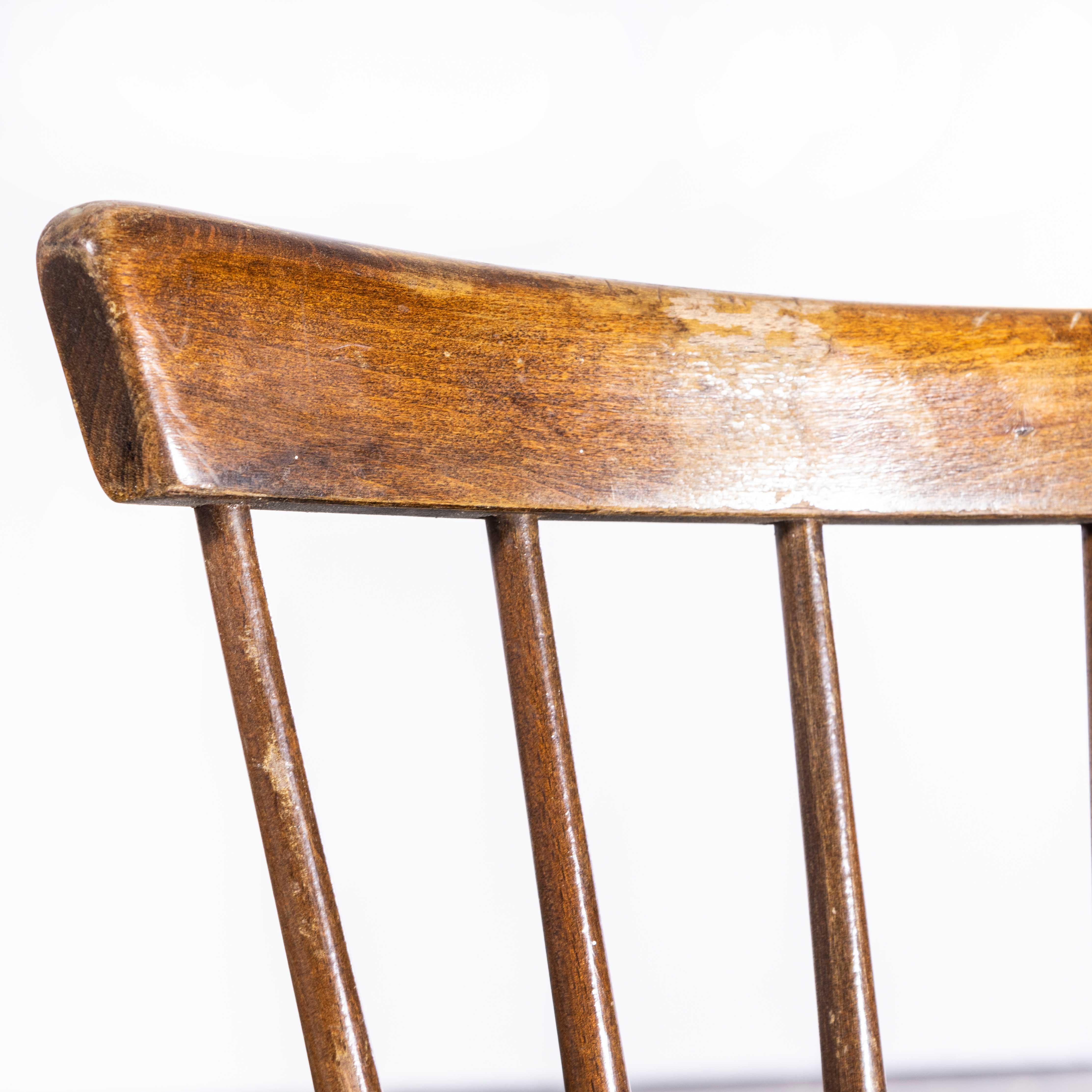 1950s Harlequin Set Stickback Dining Chairs by Ton - Set Twenty Six For Sale at 1stDibs