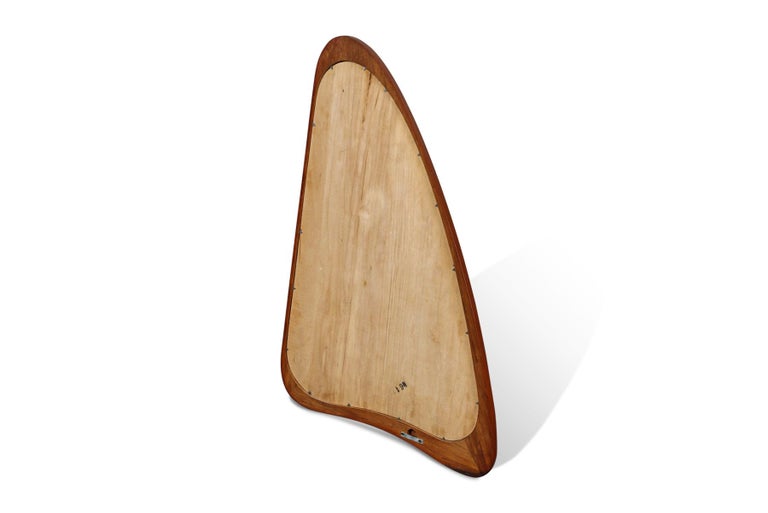 1950s Harp Shaped Mirror in Teak For Sale at 1stDibs | harp mirror
