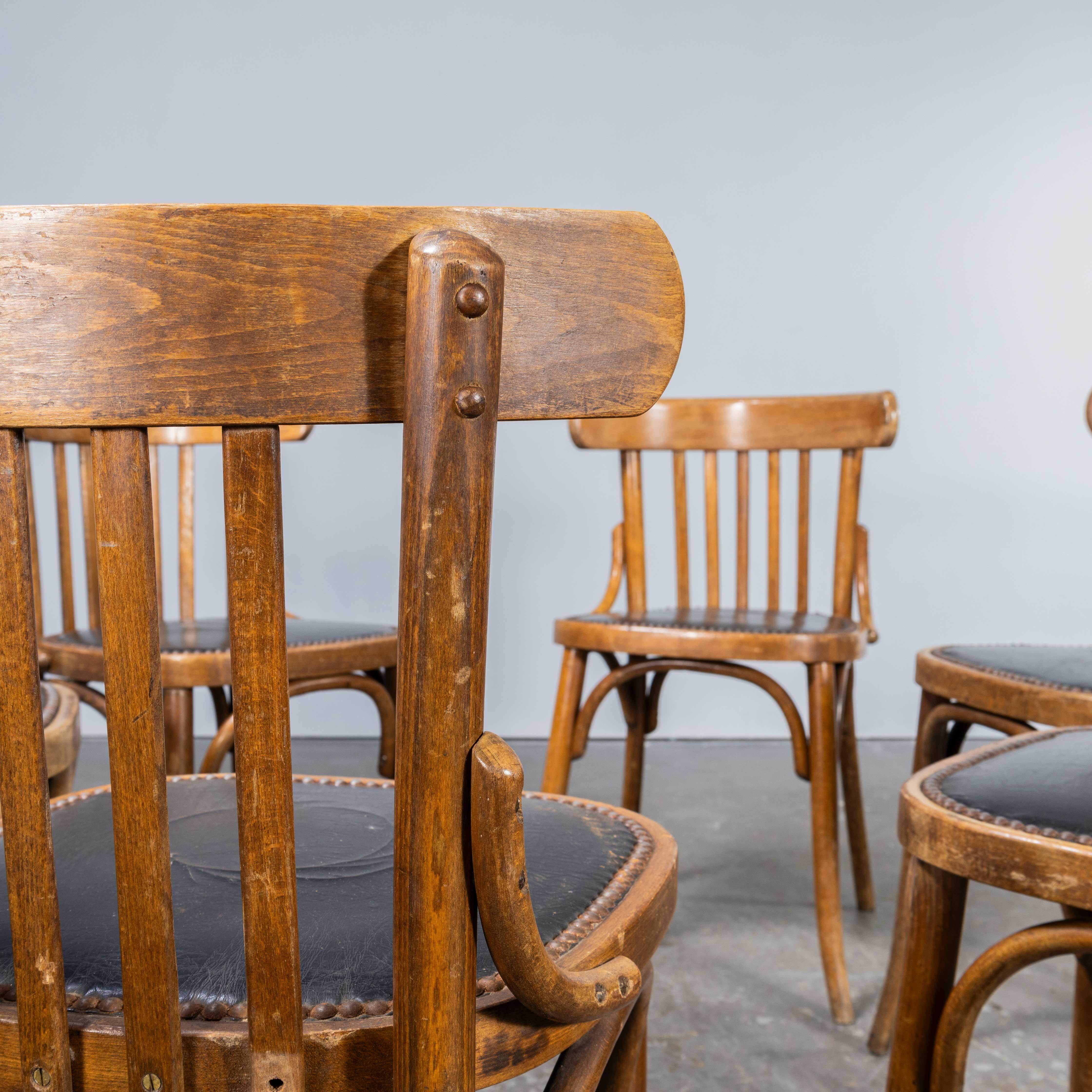 1950's Honey Colour Baumann Upholstered Dining Chairs - Set Of Six For ...