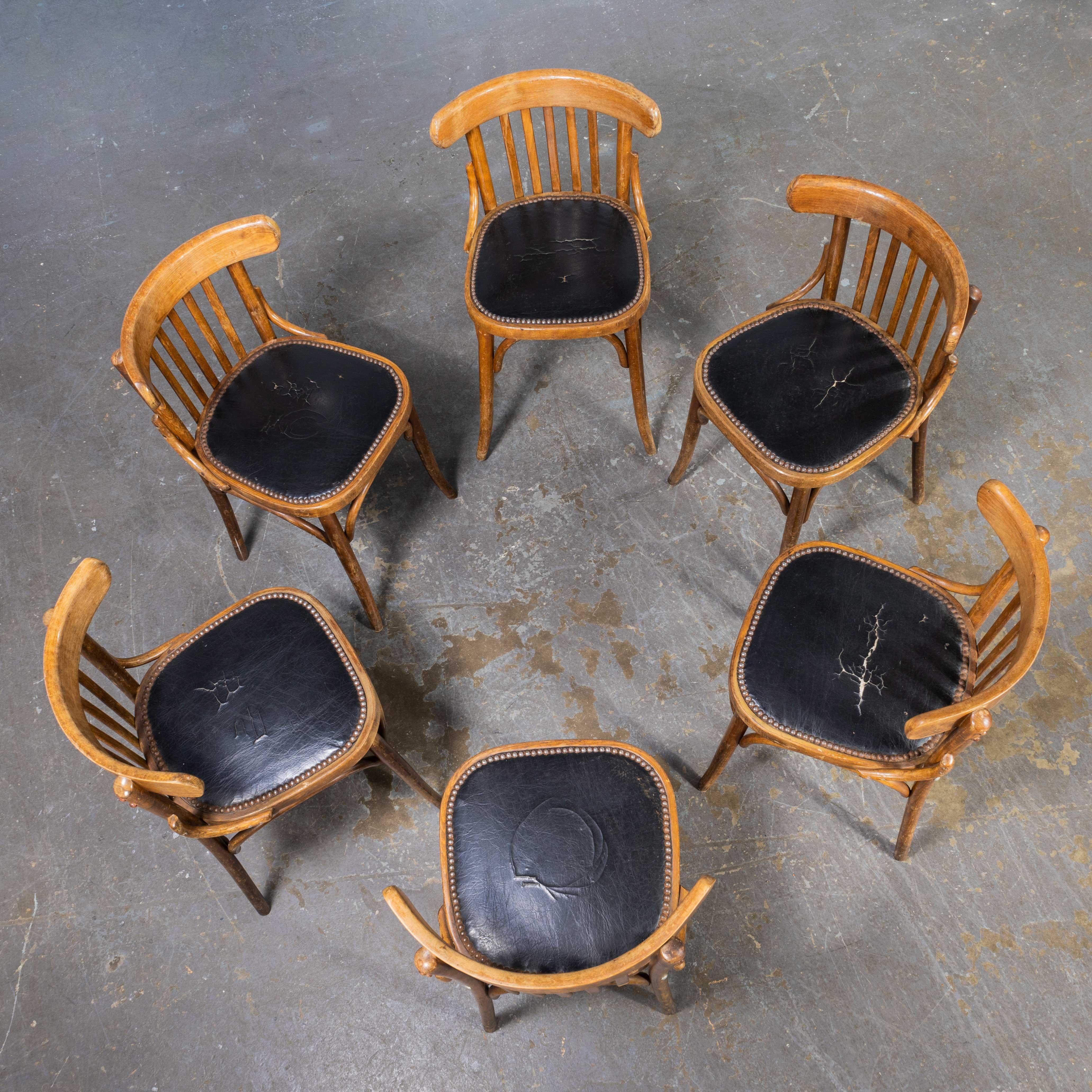 1950's Honey Colour Baumann Upholstered Dining Chairs - Set Of Six For ...