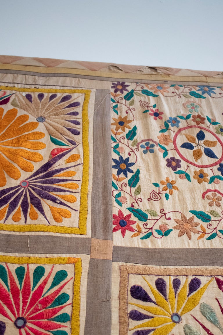 1950s Indian Hand Woven Tapestry Quilt For Sale at 1stDibs | quilt tapestry
