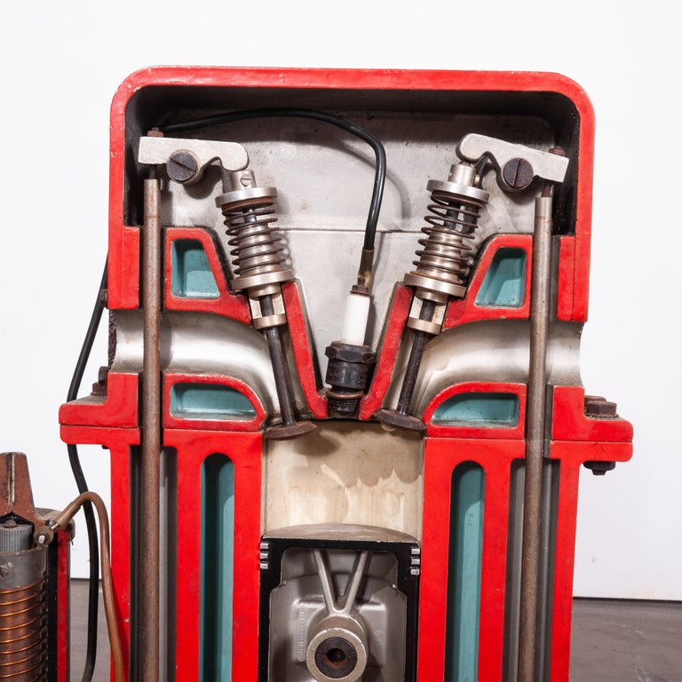 1950s Internal Combustion Engine Working Teaching Model at 1stDibs