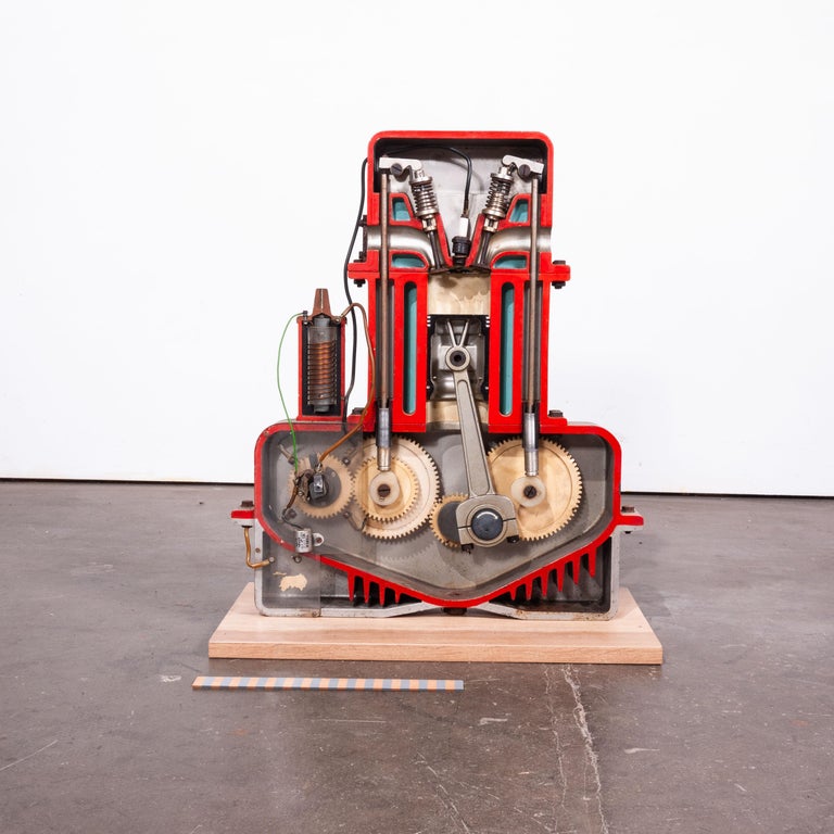 1950s Internal Combustion Engine Working Teaching Model at 1stDibs