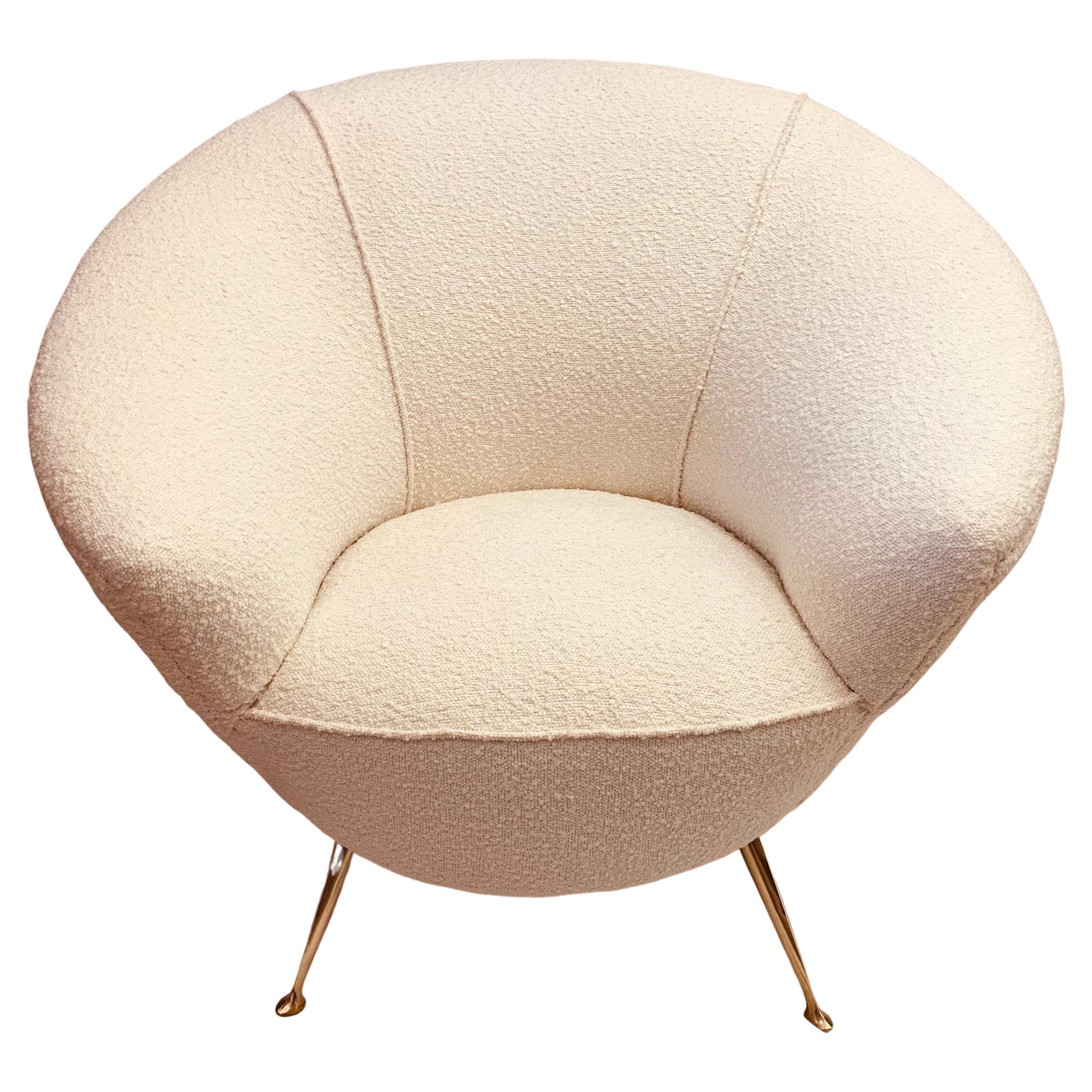 Pair of Small Scale Armchairs with Tapered Legs For Sale at 1stDibs