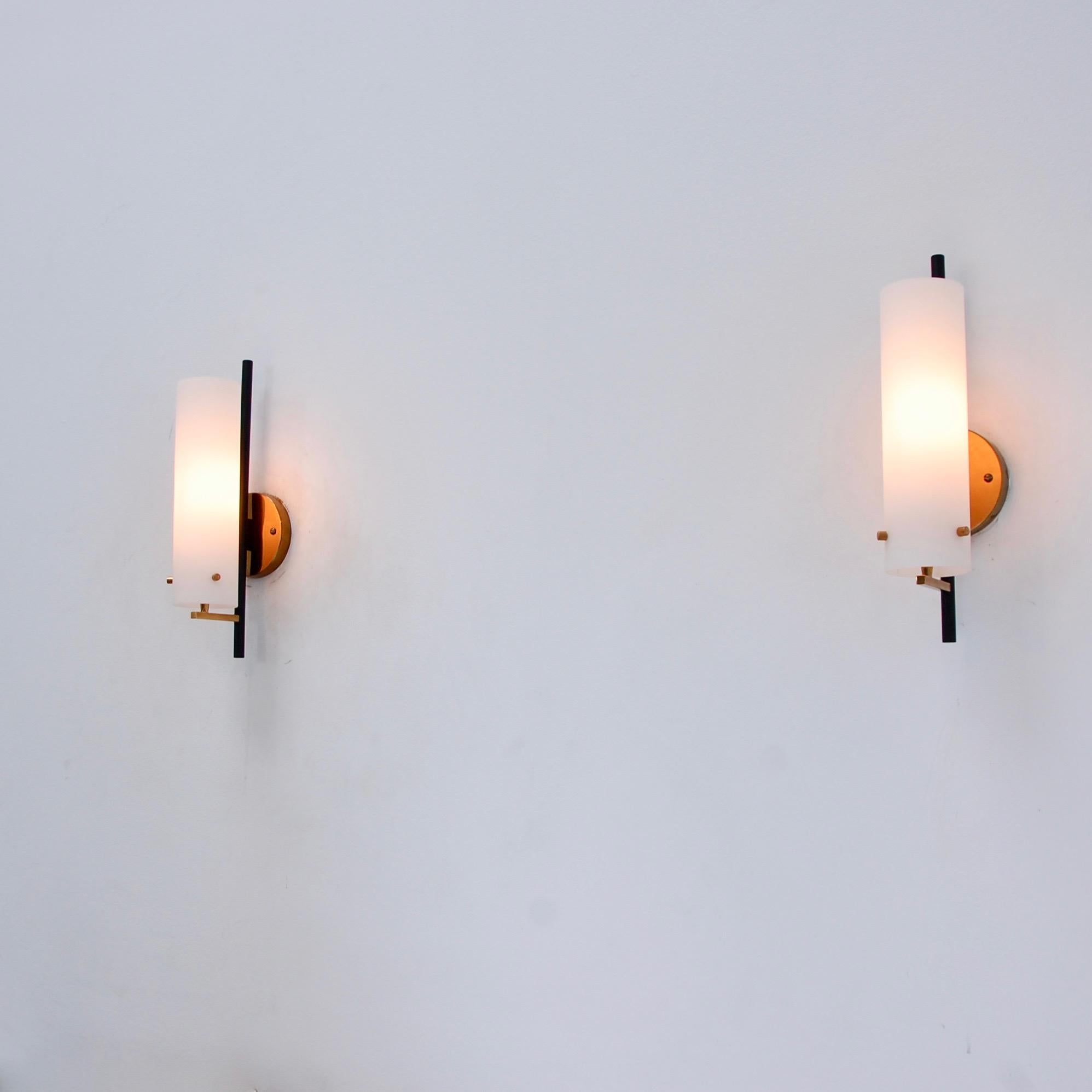 1950s Italian Cylinder Sconces at 1stDibs