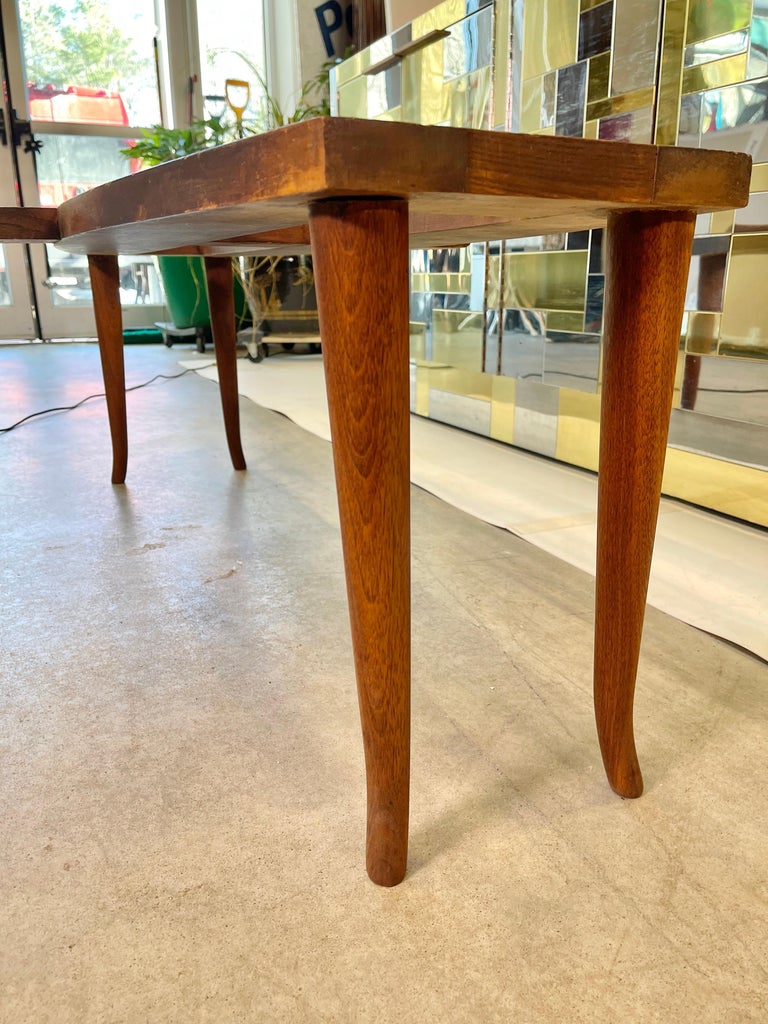 Erno Fabry Fishtail Surfboard Marble and Walnut Cocktail Table For Sale ...