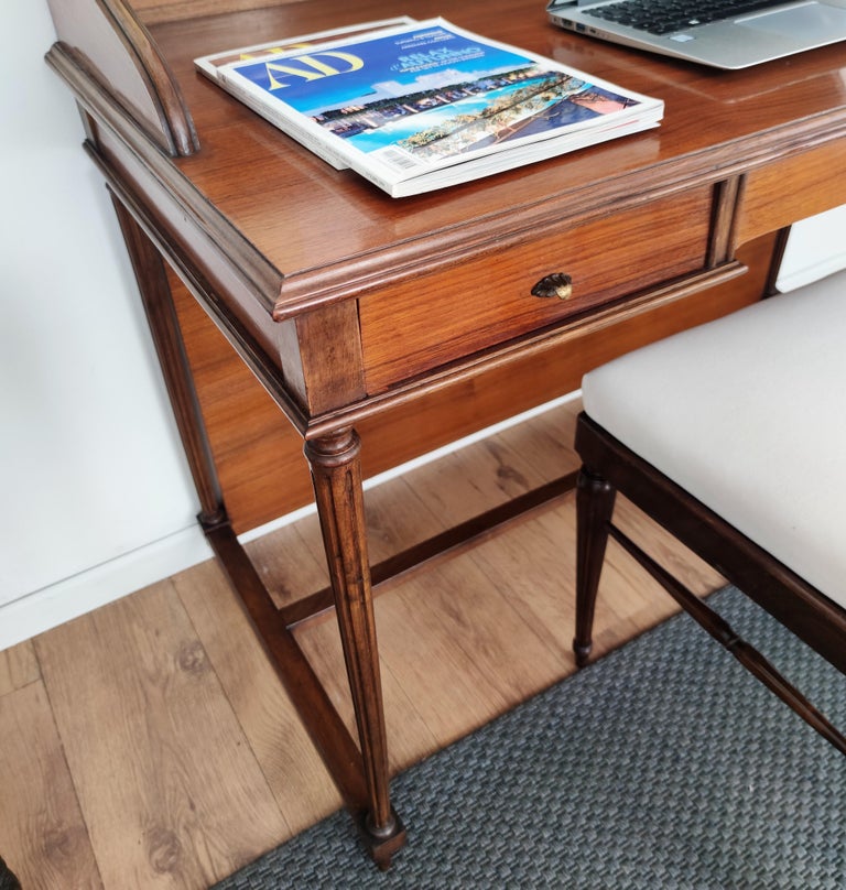 1950s Italian Mid-Century Modern Regency Desk Writing Table and Chair ...