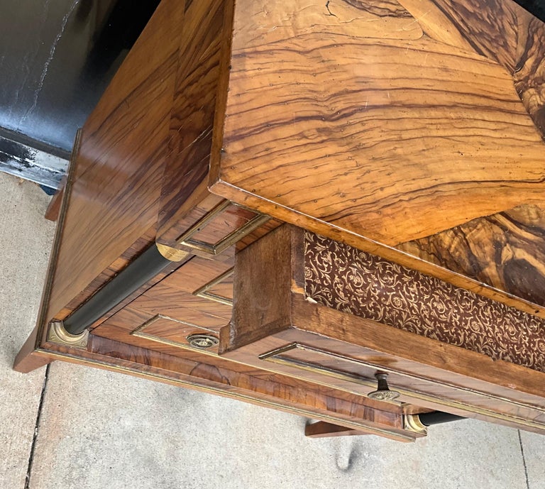 1950s Italian Neo-Classical Style Walnut Chest / Commode / Side Table ...
