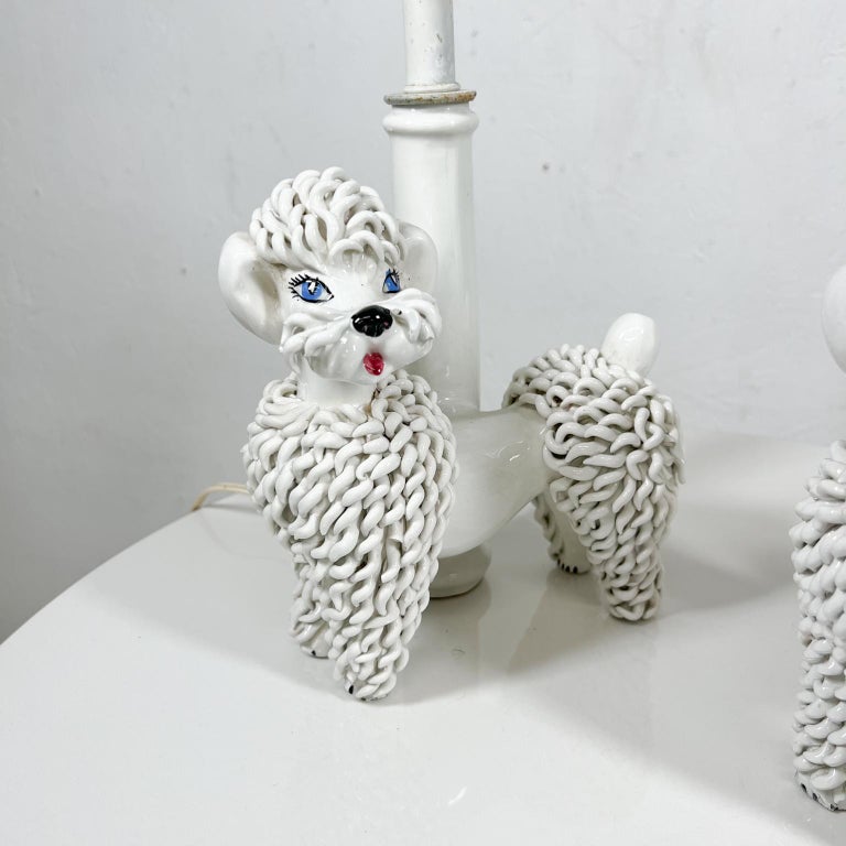 1950s Italian Poodle Dog Lamps Vintage Modern Italy For Sale at 1stDibs