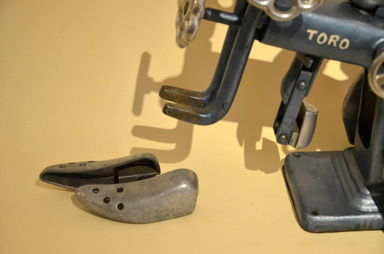 1950s Italian Vintage Metal Machine for Leather Craft and Shoe-Making ...