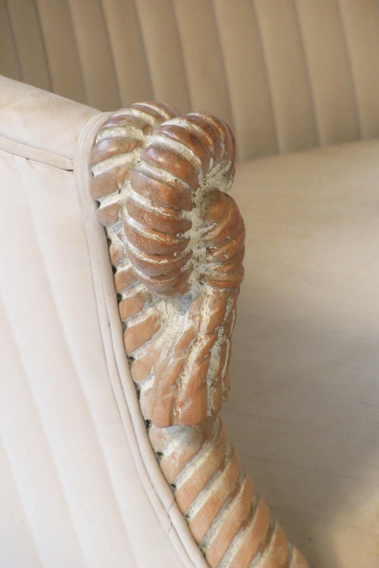 1950s Italian Wood Rope and Tassel Chair at 1stDibs
