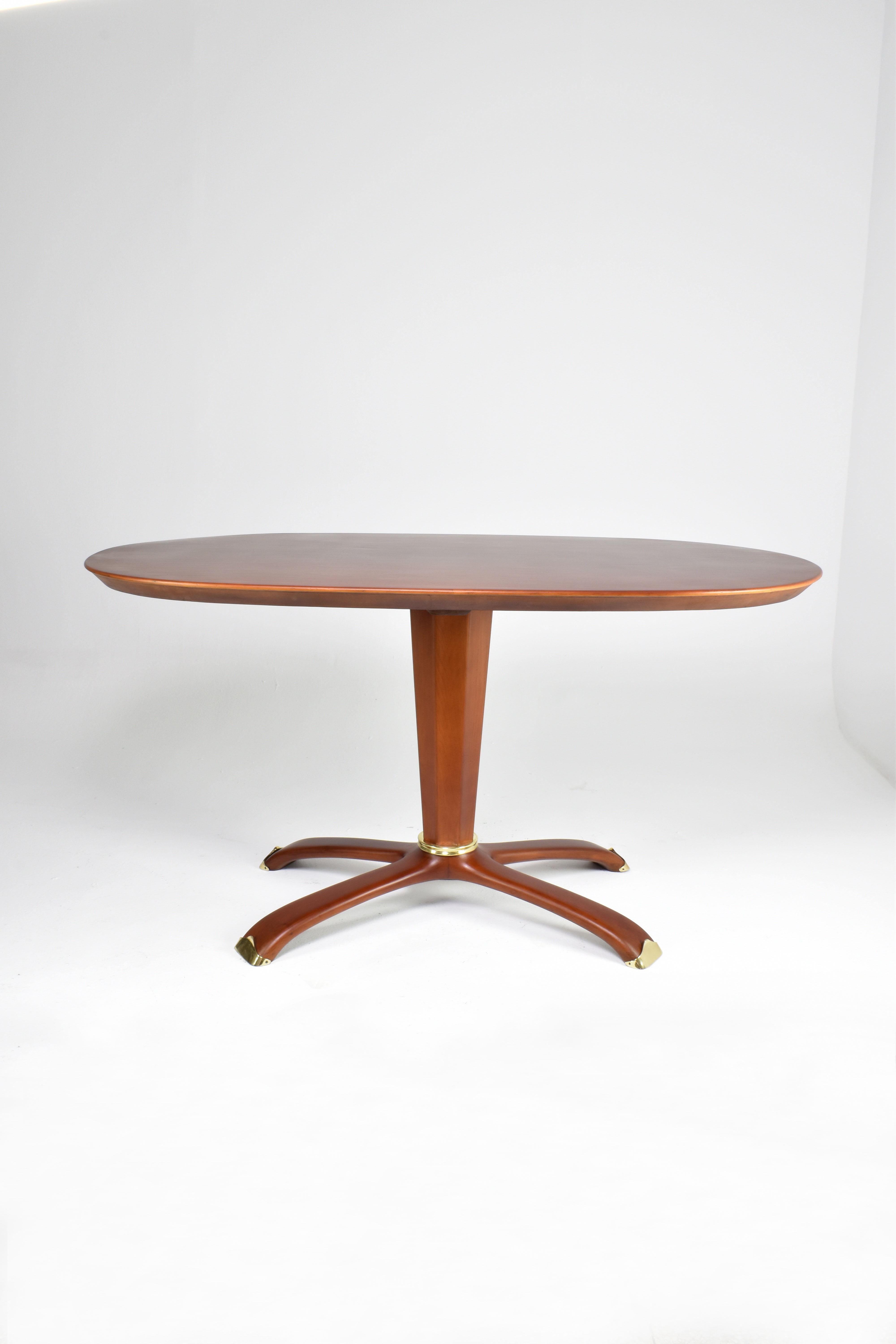 1950's Italian Wooden Table by Osvaldo Borsani For Sale at 1stDibs