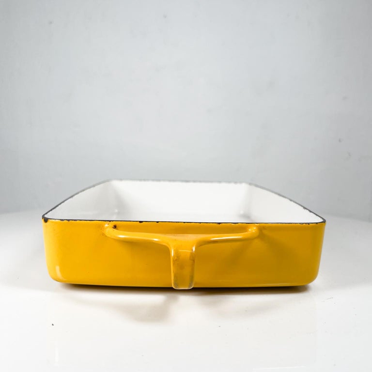 1950s Jens Quistgaard Dansk France Kobenstyle Yellow Enamel Baking Pan ...