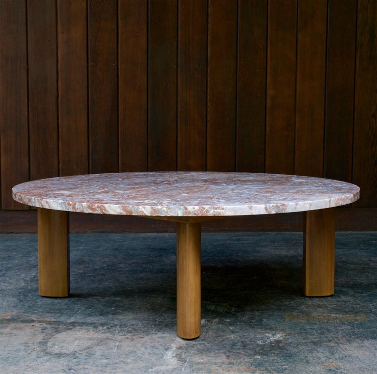 1950s Widdicomb Fin-Leg Red Marble Coffee Table Ski Chalet CabinModern ...