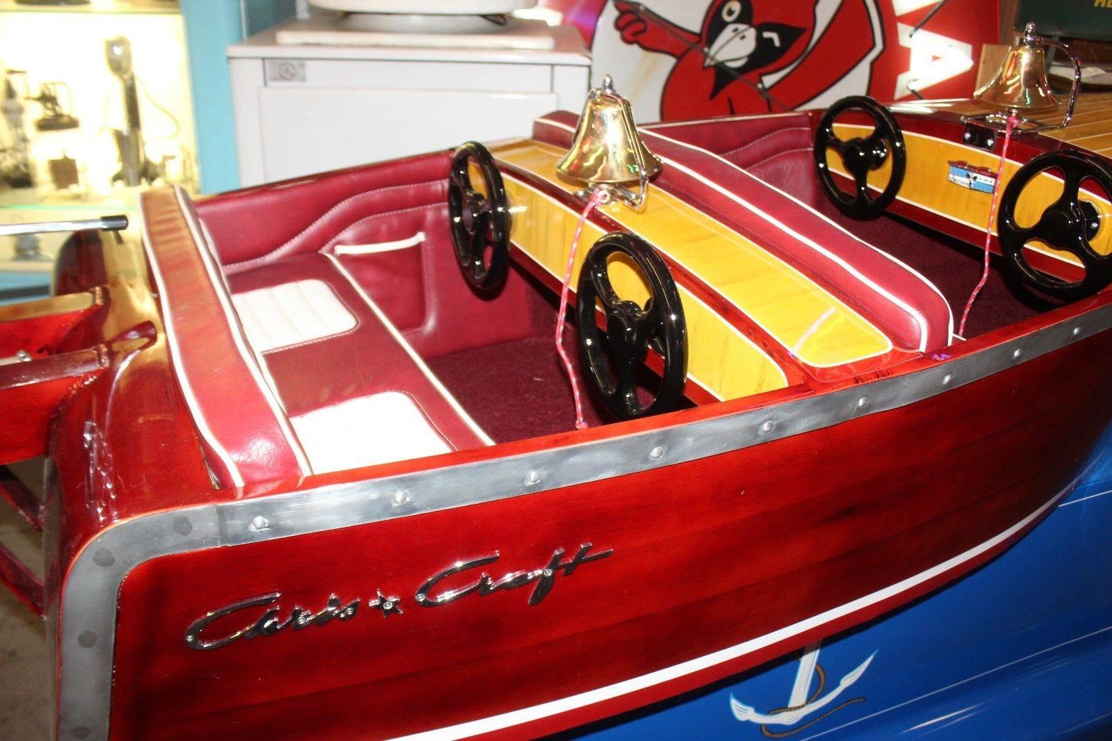 1950s Kiddie Boat Ride with Custom Chris Craft Logo Carnival Ride For ...