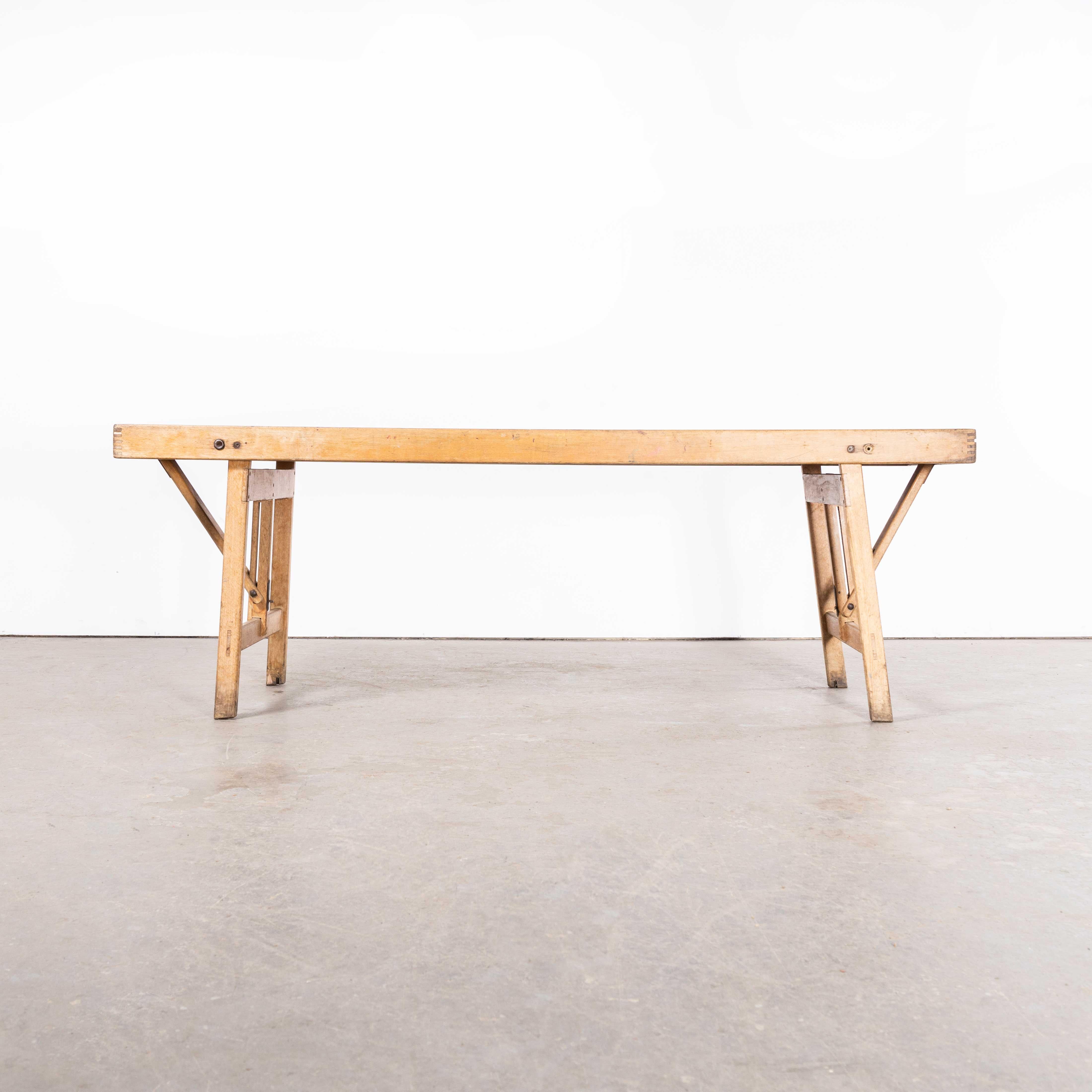 1950's Laminate Top Trestle Table - Craft - Console Table (5) For Sale ...