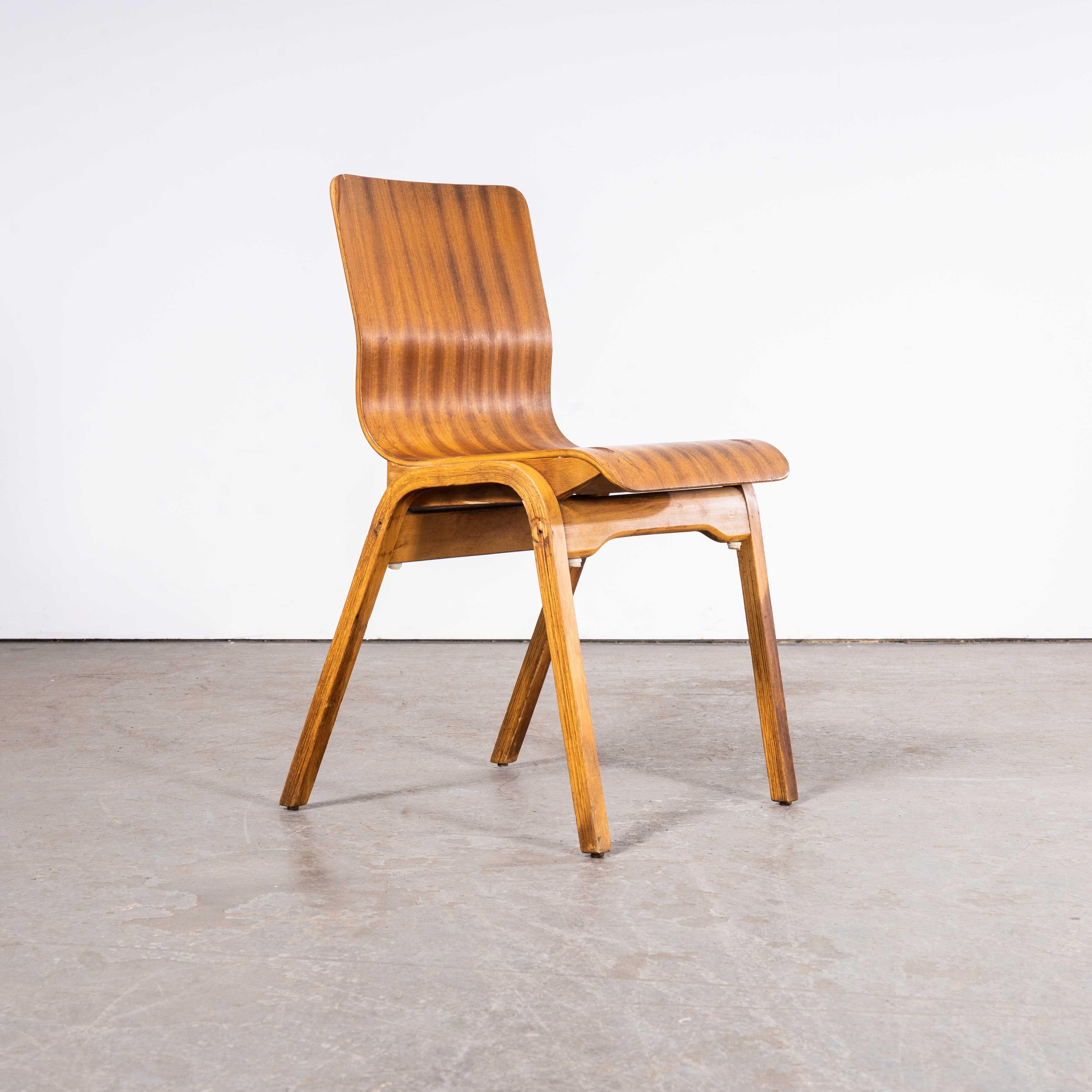 1950's Lamstak Sapele Stacking Dining Chairs - Large Quantities ...