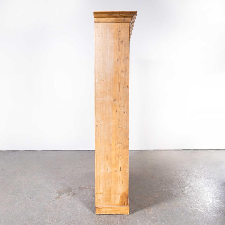 1950's Large Belgian Glass Fronted Pine Two Door Cabinet For Sale at ...