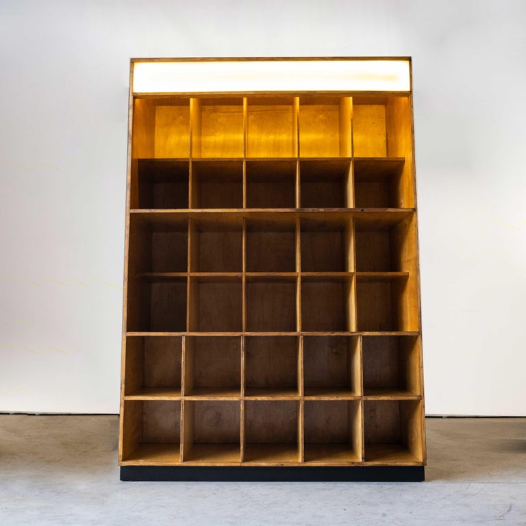 1950's Large Haberdashery Pigeon Hole Shelving Unit For Sale at 1stDibs