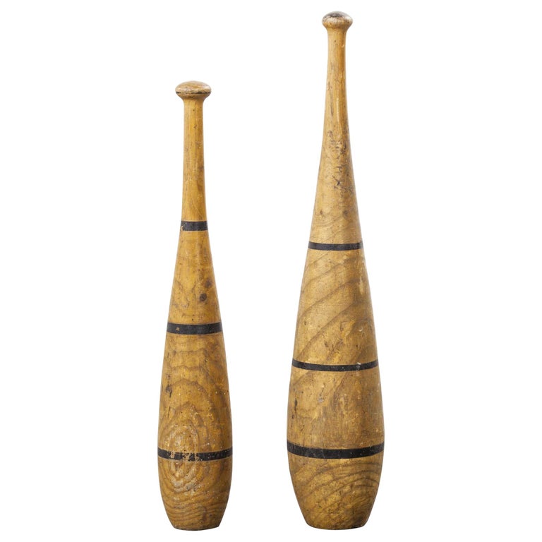1950s Large Juggling Batons, Set of Two 'Set 4' For Sale at 1stDibs