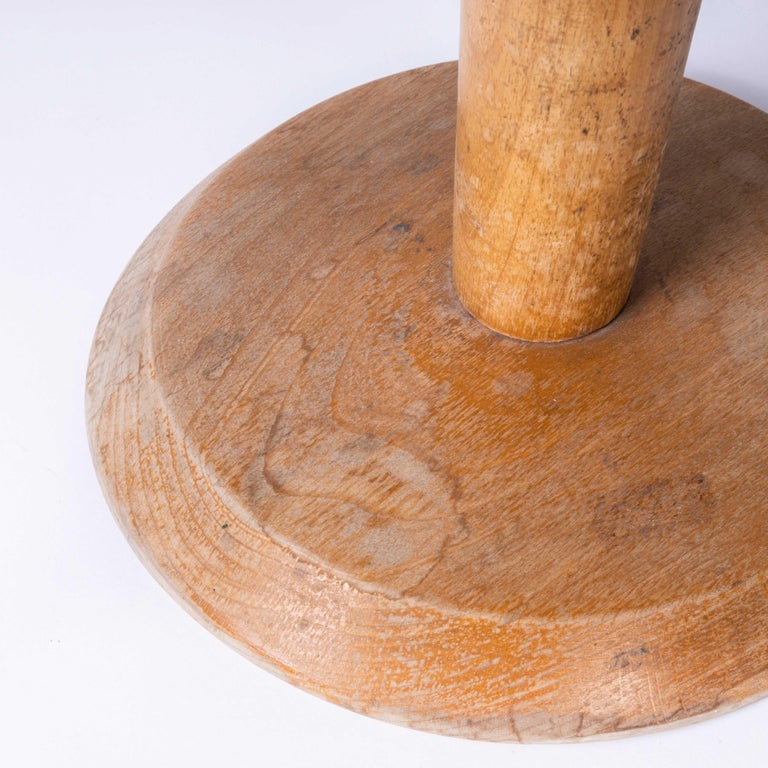 1950s Large Original Globe, Wood Base For Sale at 1stDibs