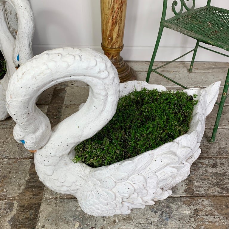 1950s Large Swan Planters, France For Sale at 1stDibs