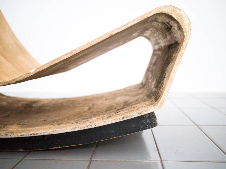 1950s "Loop" Chair in Concrete by Willy Guhl, Produced by Eternit ...