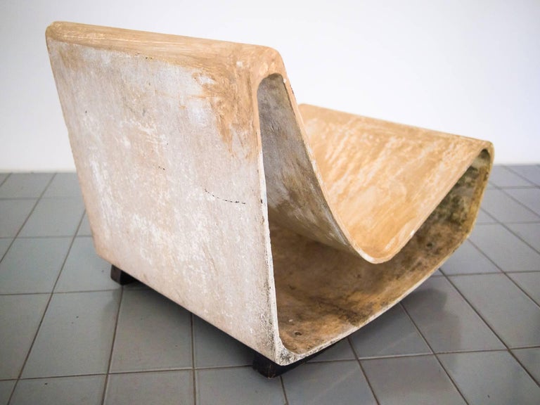 1950s "Loop" Chair in Concrete by Willy Guhl, Produced by Eternit ...