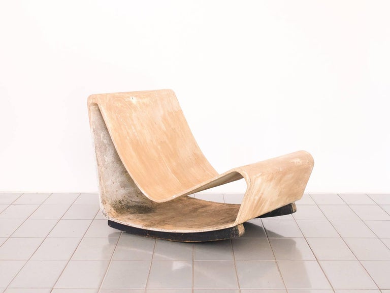 1950s "Loop" Chair in Concrete by Willy Guhl, Produced by Eternit ...