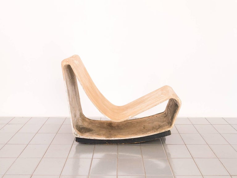 1950s "Loop" Chair in Concrete by Willy Guhl, Produced by Eternit ...