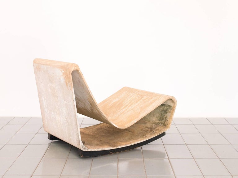 1950s "Loop" Chair in Concrete by Willy Guhl, Produced by Eternit ...