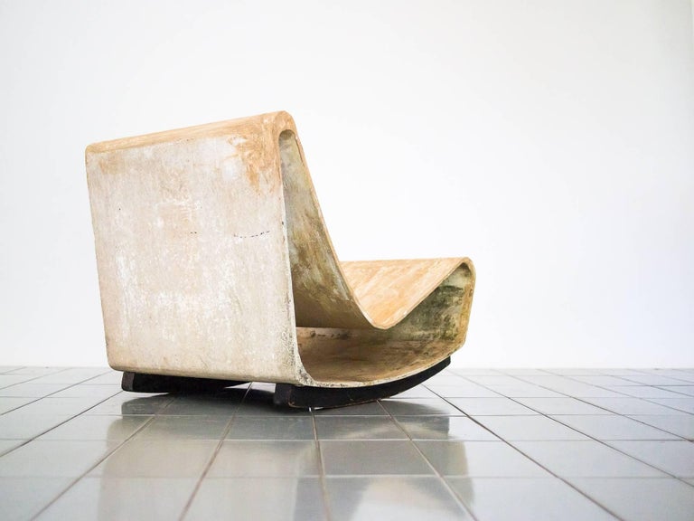 1950s "Loop" Chair in Concrete by Willy Guhl, Produced by Eternit ...