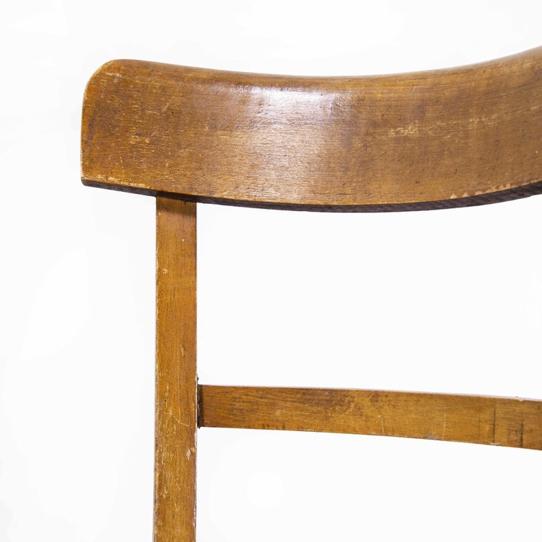 1950's Luterma Bistro Bentwood Dining Chair, Harlequin Set of Seven For ...