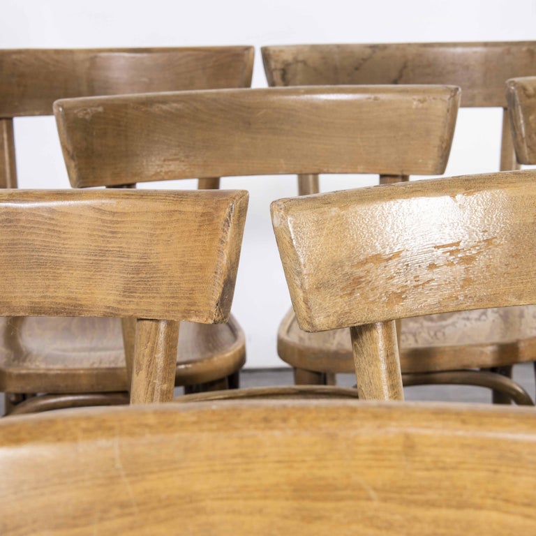 1950's Luterma Mid Oak Bentwood Dining Chair, Set of Ten For Sale at ...