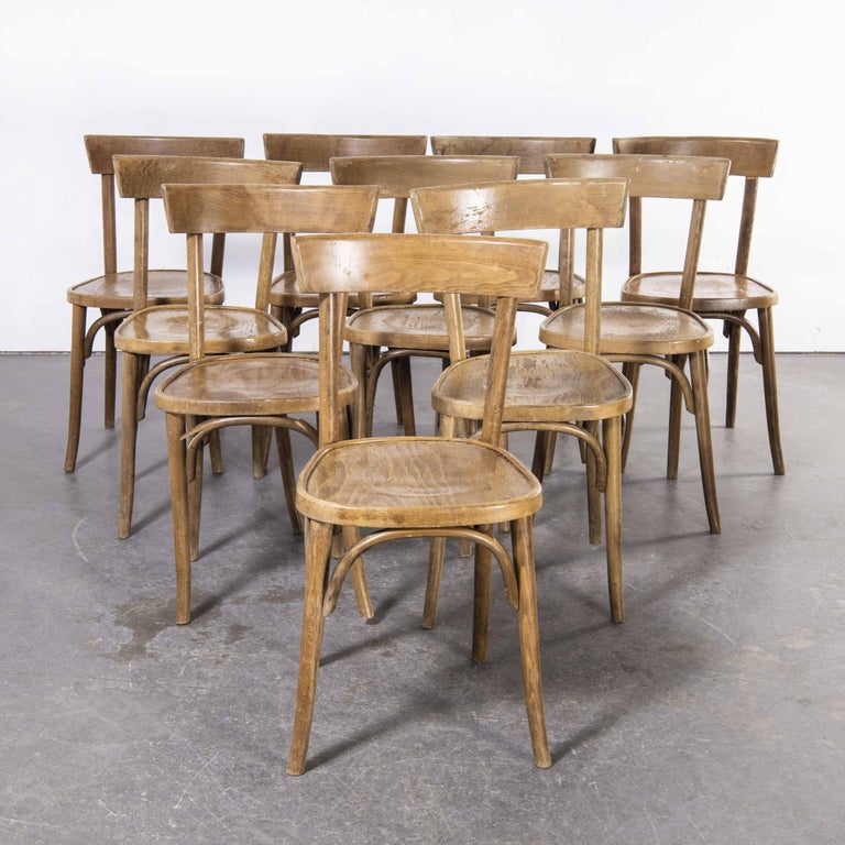 1950's Luterma Mid Oak Bentwood Dining Chair, Set of Ten For Sale at ...