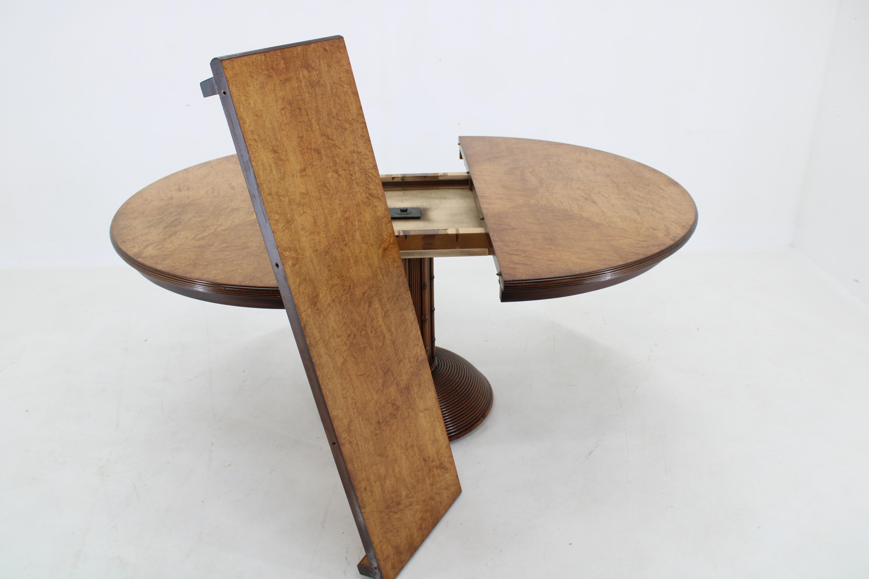 1950s Maple Veneer and Beech Wood Extendable Dining Table, Italy For ...