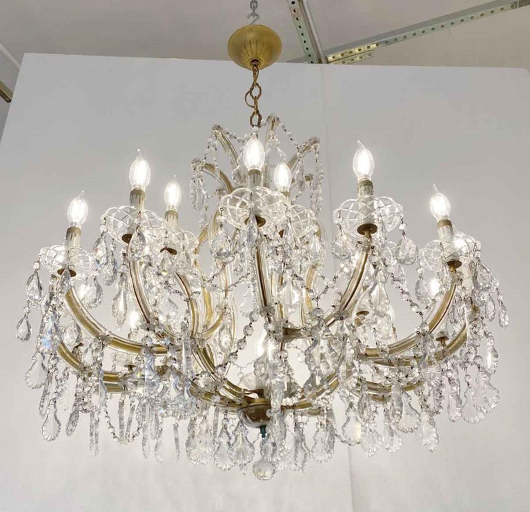 1950s Marie Therese Crystal Chandelier with 21 Arms of Substantial Size ...