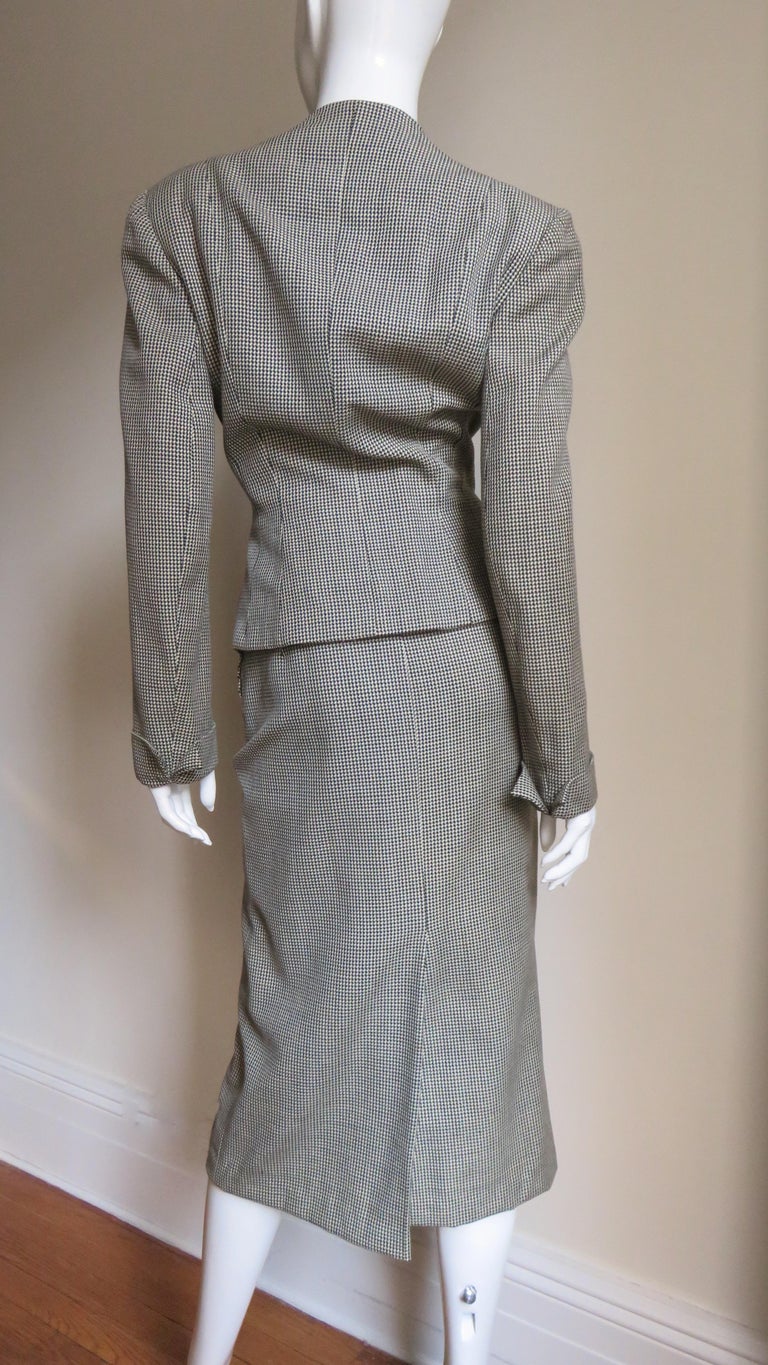 1950s Marion Wolf Skirt Suit with Cape at 1stDibs | suit with cape