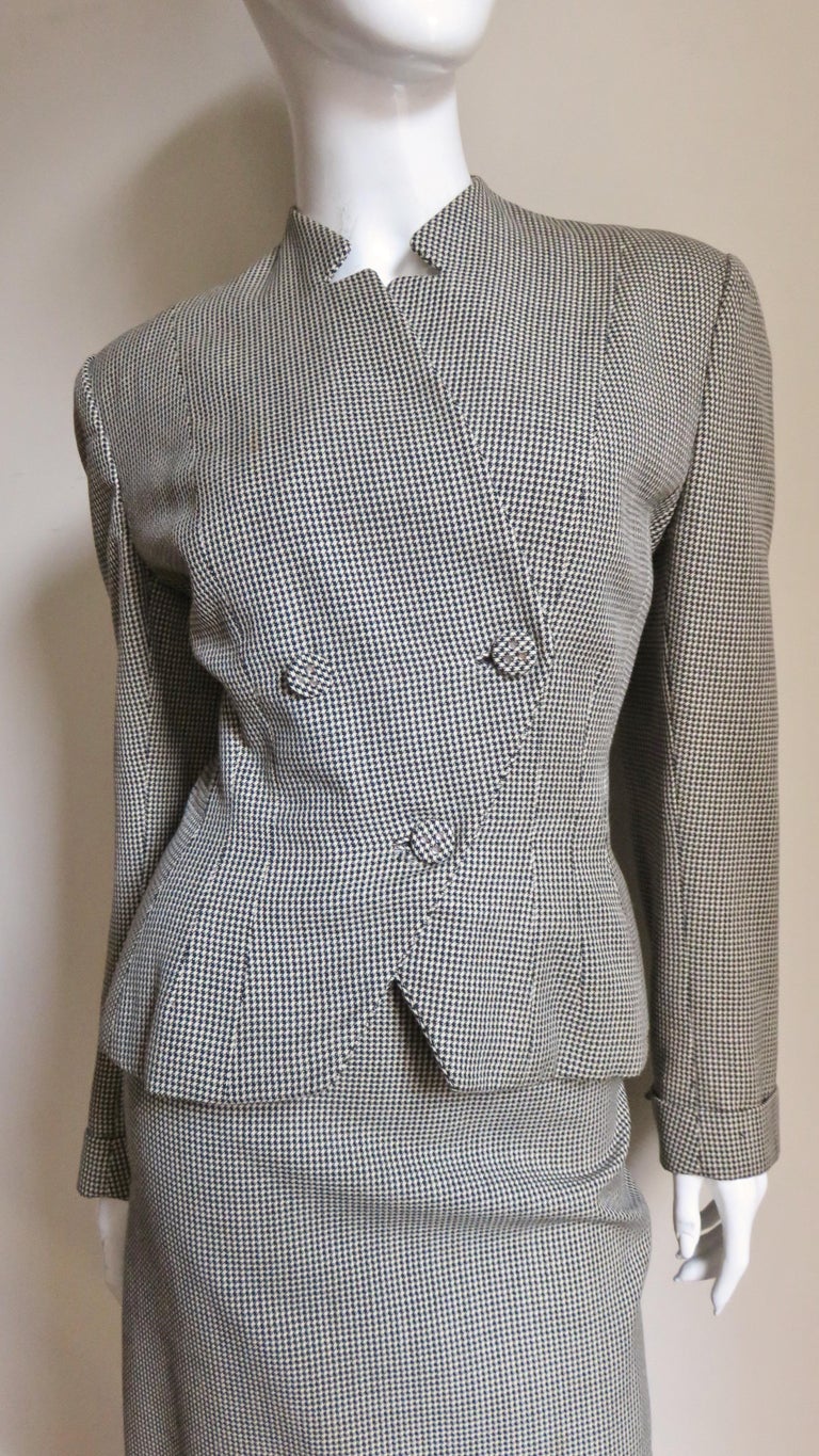 1950s Marion Wolf Skirt Suit with Cape at 1stDibs | suit with cape