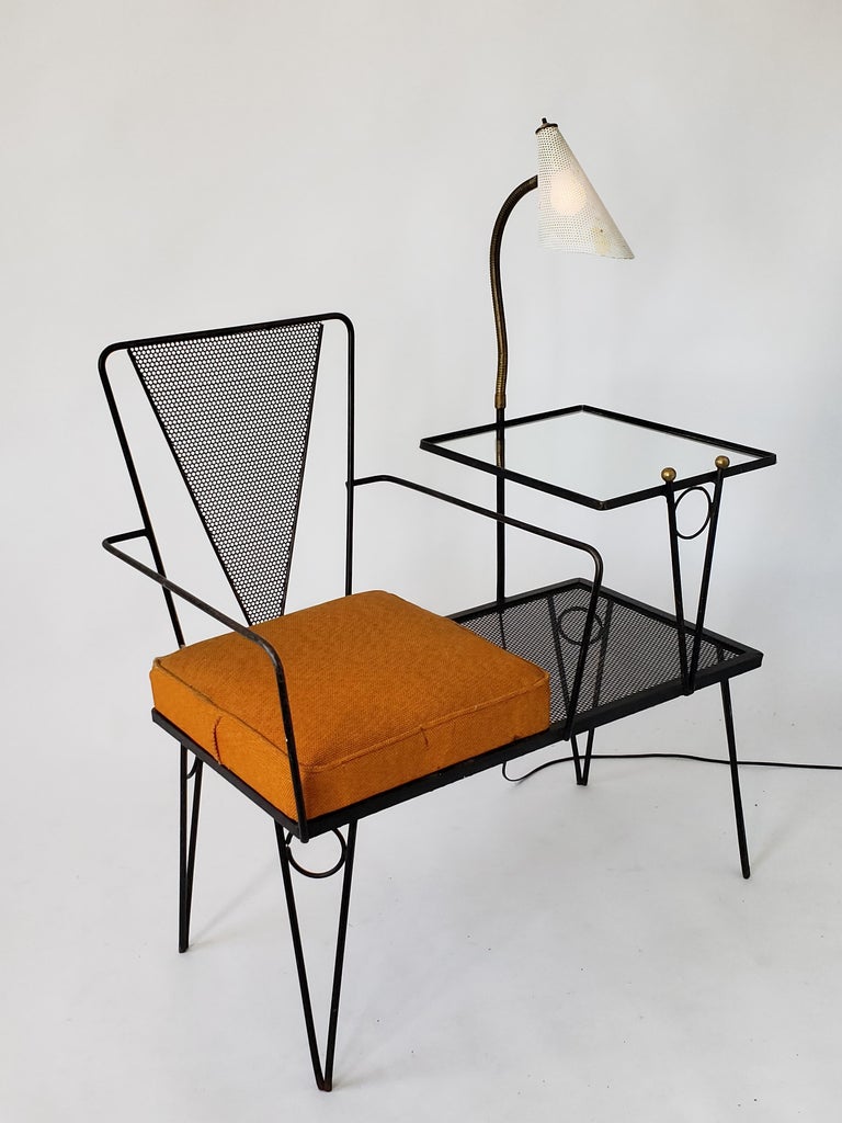 1950 Telephone Table With Seat