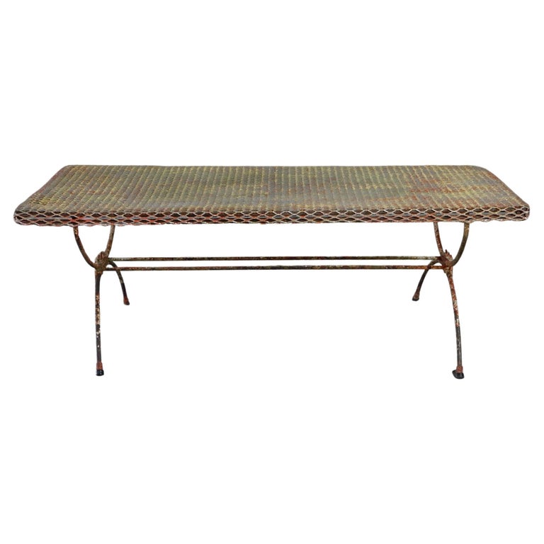 1950's Maurizio Tempestini Iron Ribbon Patio Cocktail Table For Sale at ...