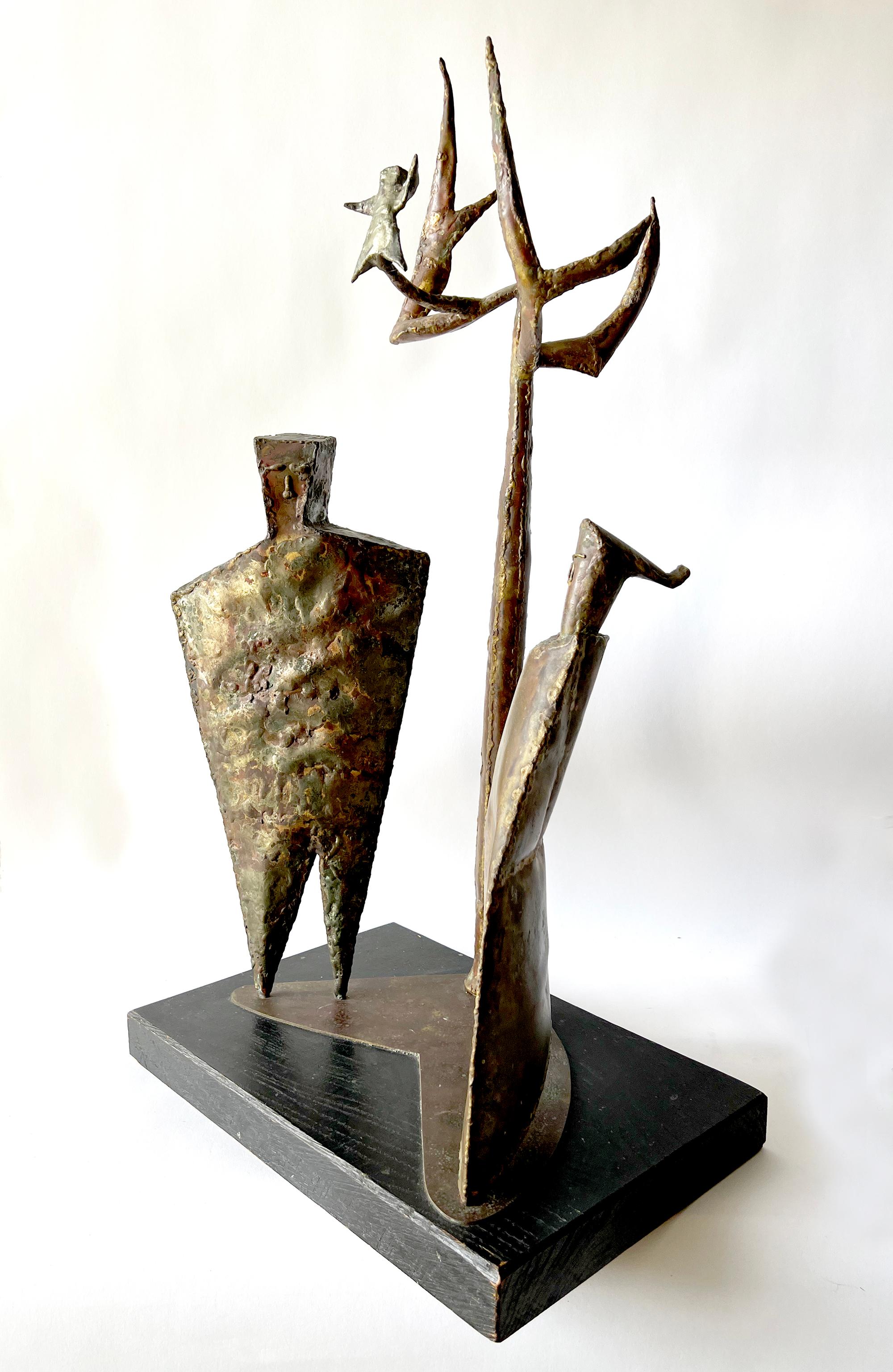 1950s Max Finkelstein American Modernist Welded Brass Figurative ...