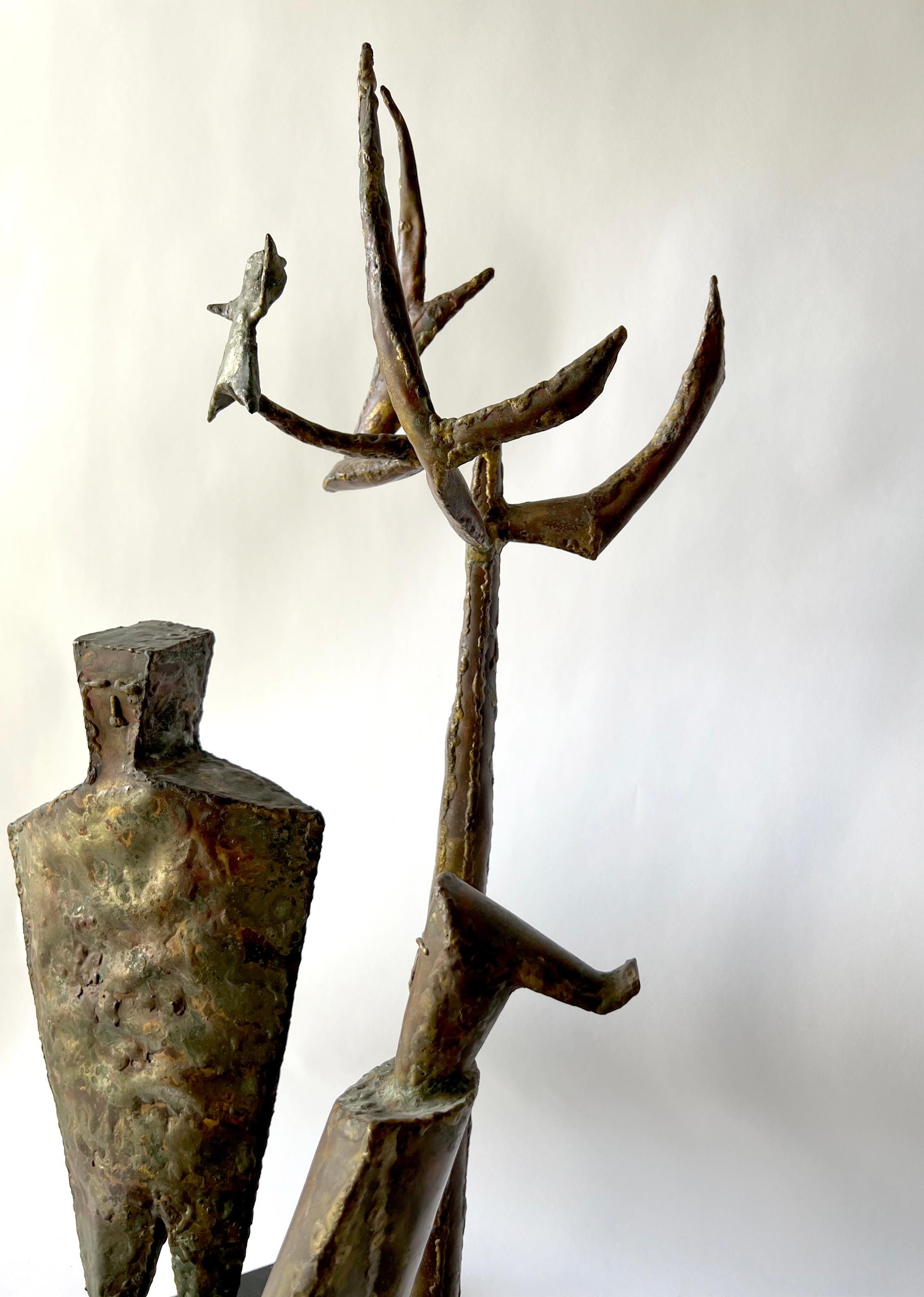 1950s Max Finkelstein American Modernist Welded Brass Figurative ...