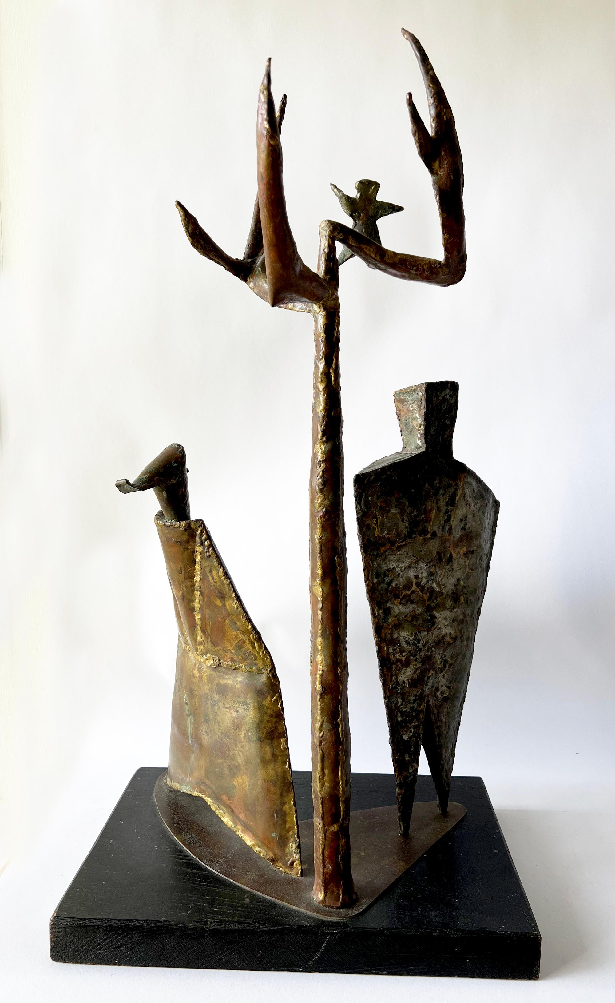 1950s Max Finkelstein American Modernist Welded Brass Figurative ...