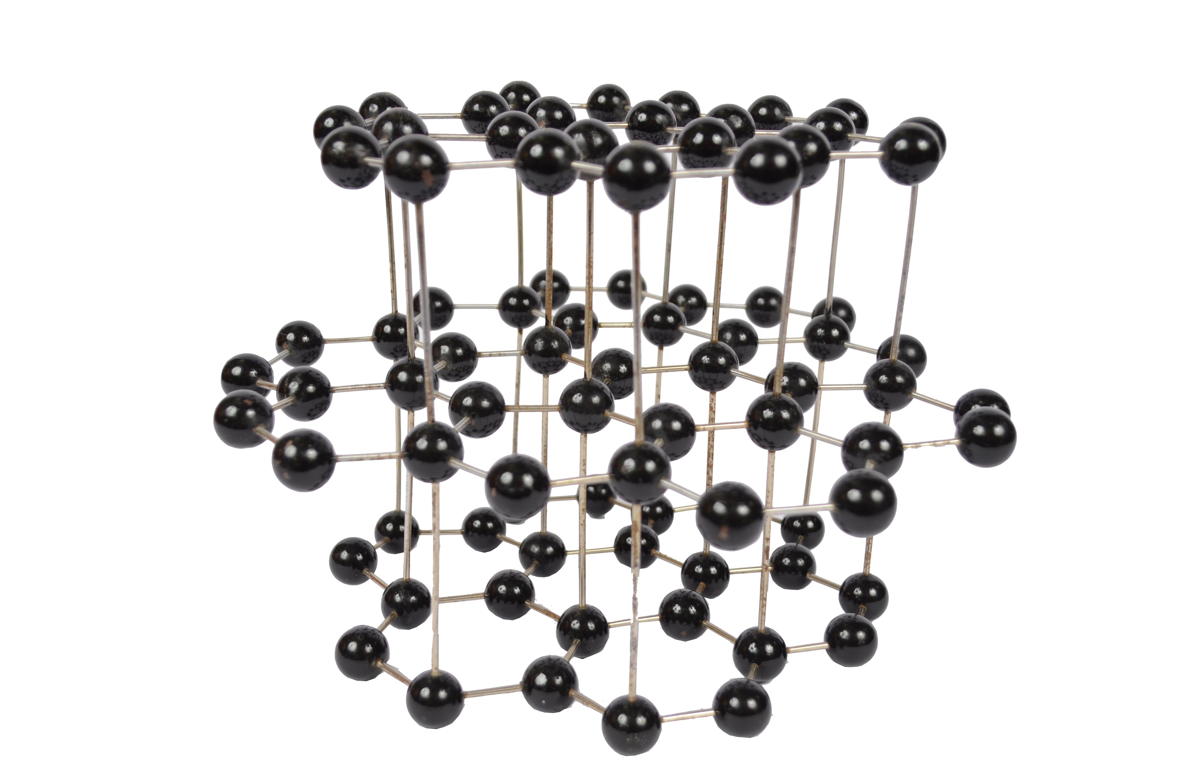 1950s Metal and Bakelite Atomic Molecular Strcture of Graphite ...