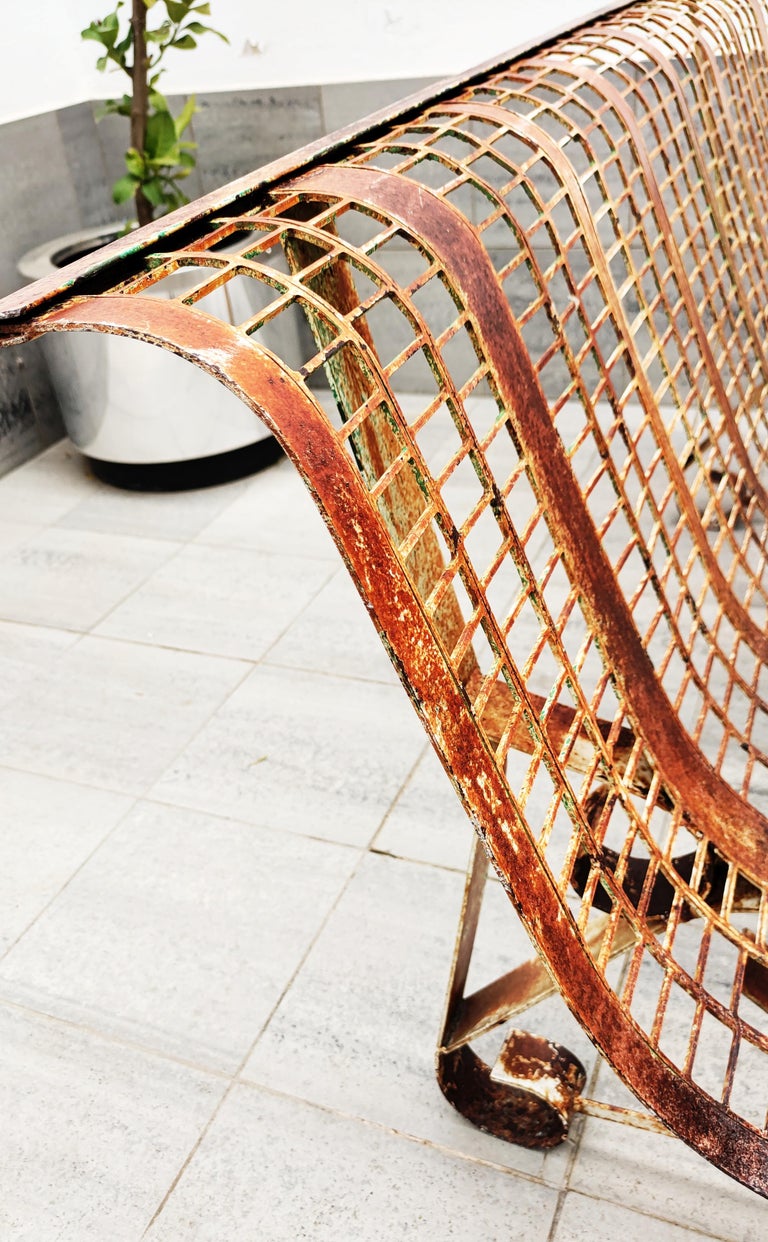 1950s Metal Bench, Spain For Sale at 1stDibs