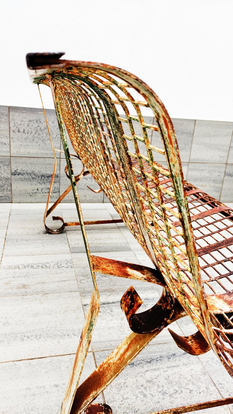 1950s Metal Bench, Spain For Sale at 1stDibs