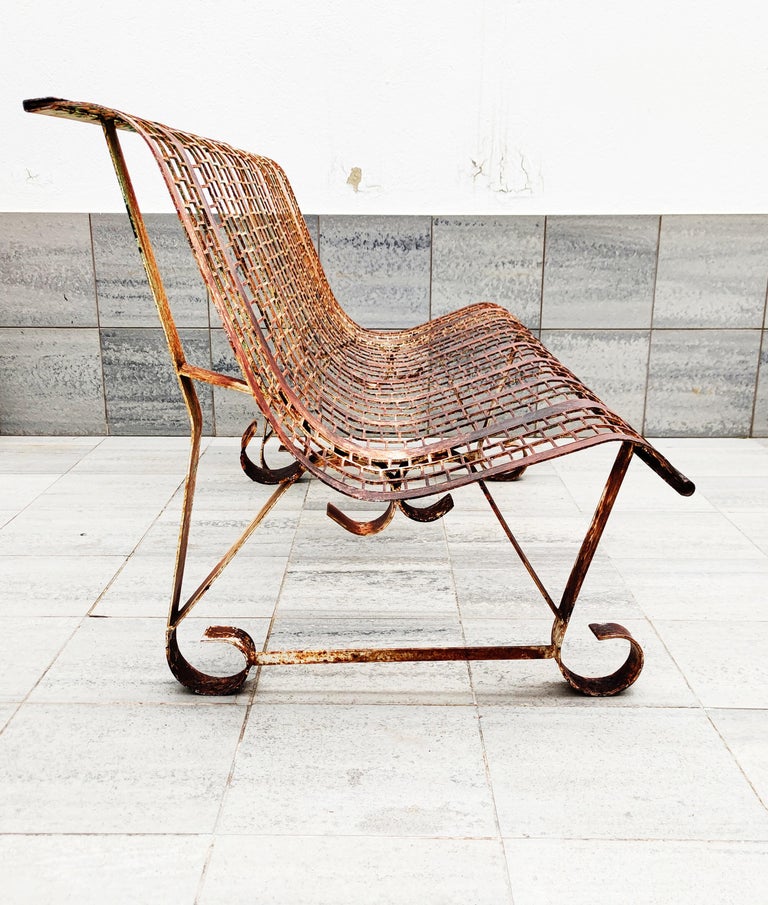 1950s Metal Bench, Spain For Sale at 1stDibs
