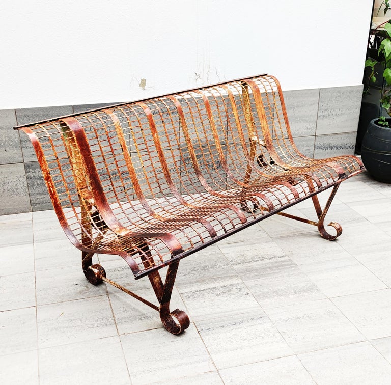 1950s Metal Bench, Spain For Sale at 1stDibs